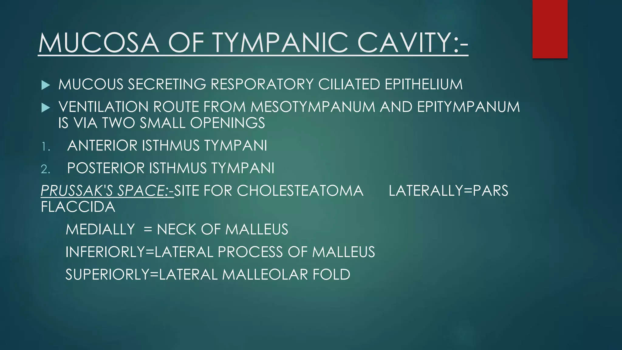 Anatomy of external n middle ear | PPTX