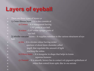 Anatomy of eyeball | PPTX