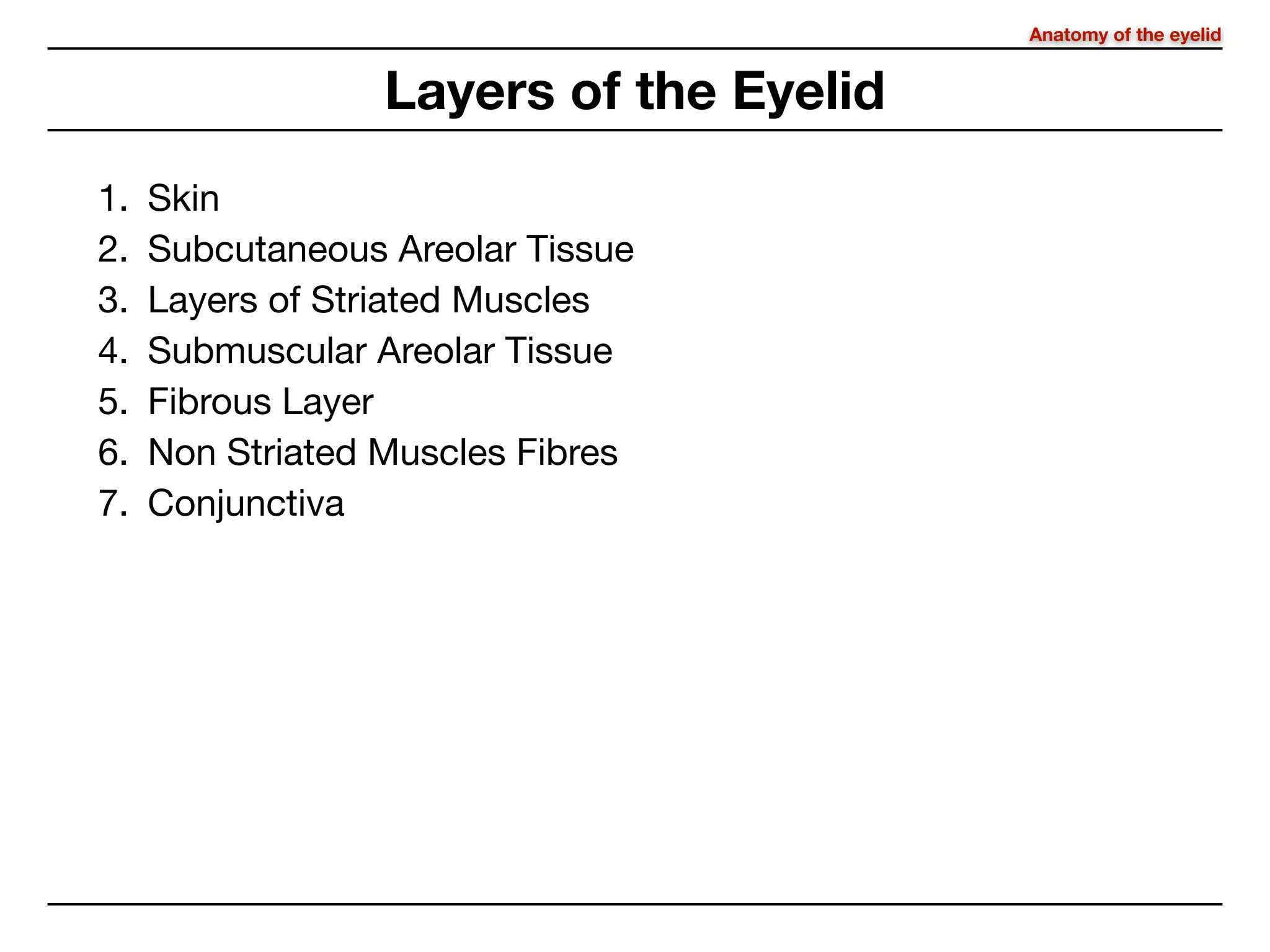 Anatomy of eyelid | PDF