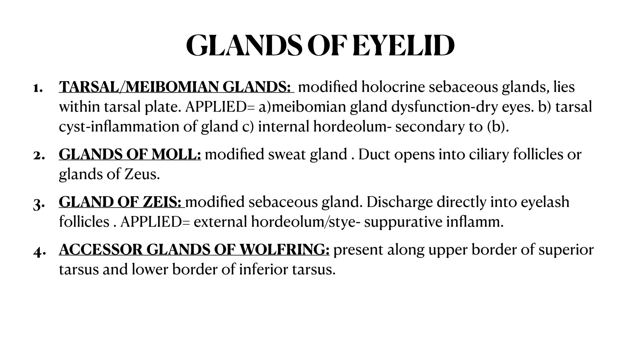 Anatomy of eyelid-ophthalmology MBBS. Description of anatomy of eyelid ...
