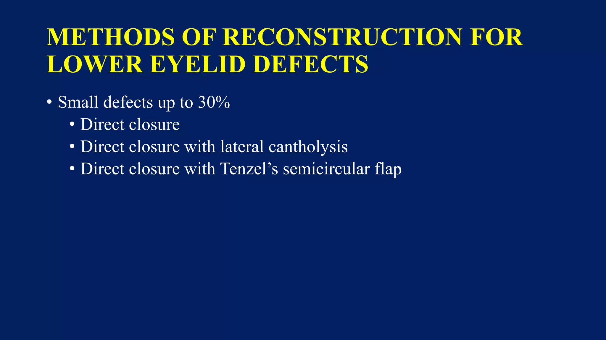Anatomy of eyelid and eyelid reconstruction | PPTX