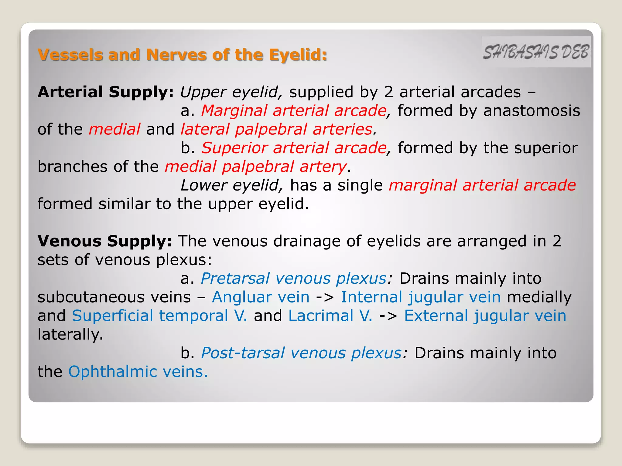Anatomy of eyelids | PPTX