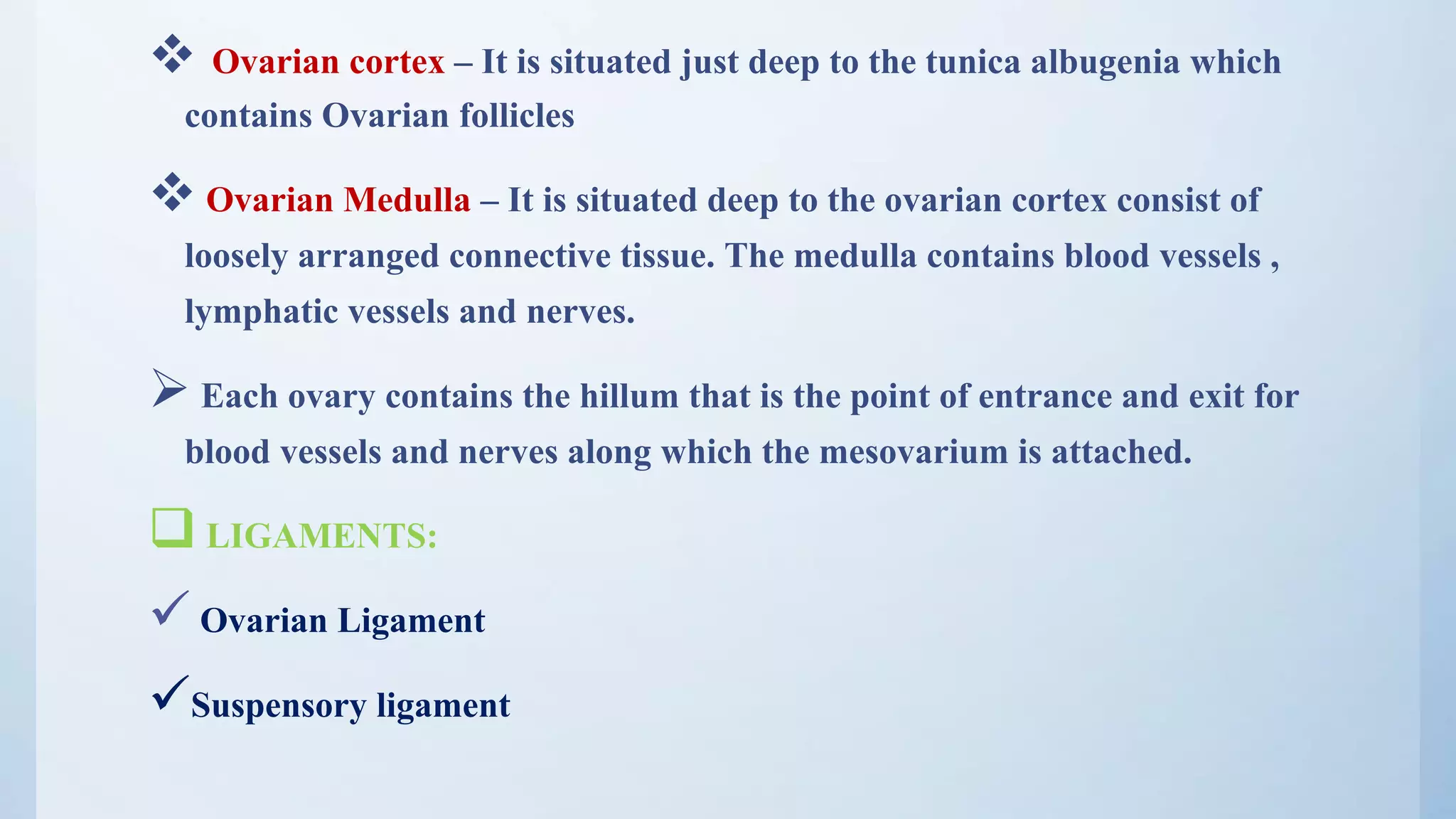 Anatomy of female reproductive organs | PPTX