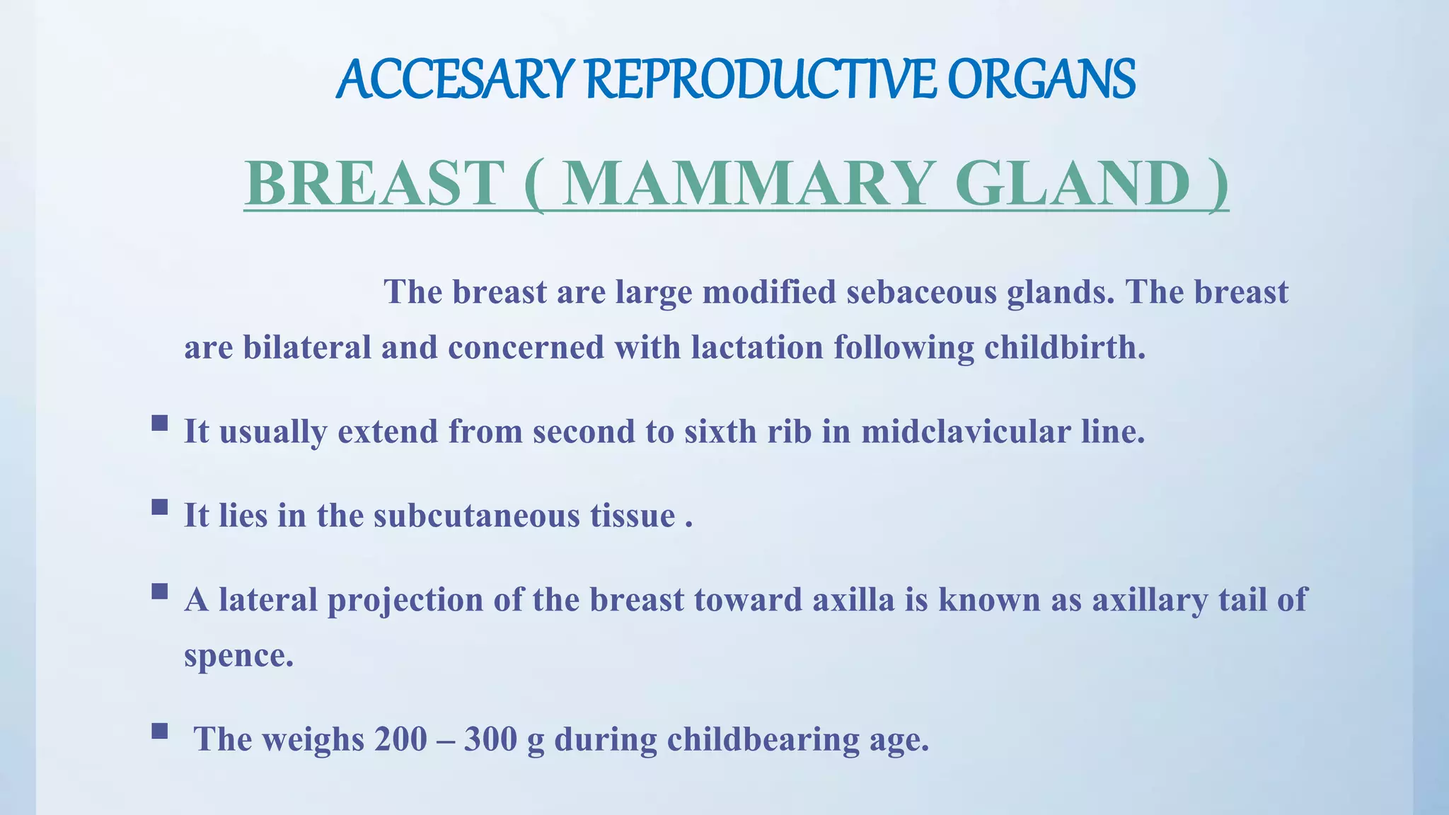 Anatomy of female reproductive organs | PPTX