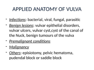 Anatomy and applied aspects of Female genital tract | PPTX