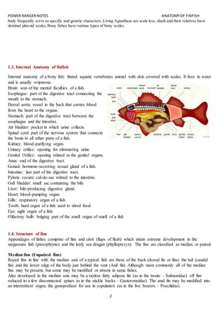 Anatomy of Finfish 2nd sem (full syllabus) | DOCX