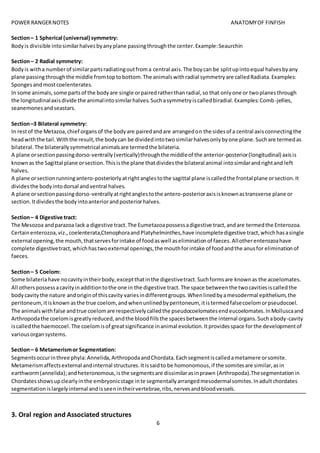 Anatomy of Finfish 2nd sem (full syllabus) | DOCX