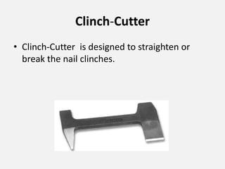 Anatomy of foot , shoeing tools, types of shoes and nails and their ...