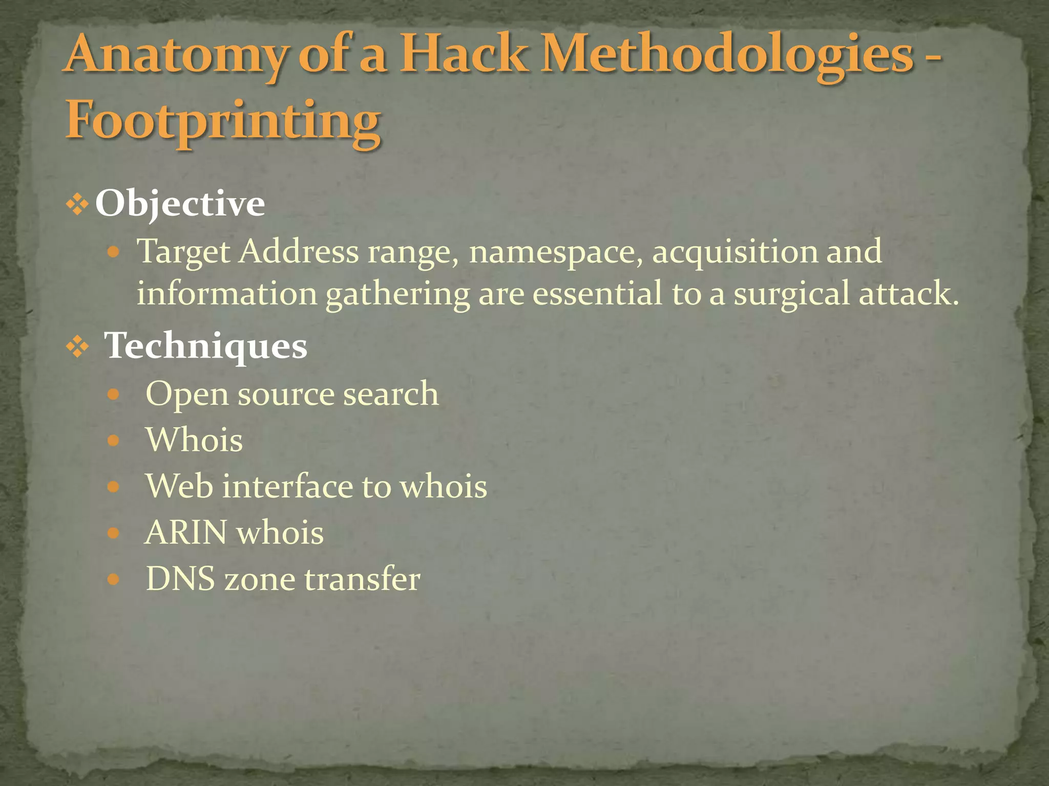 Anatomy Of Hack | PPTX