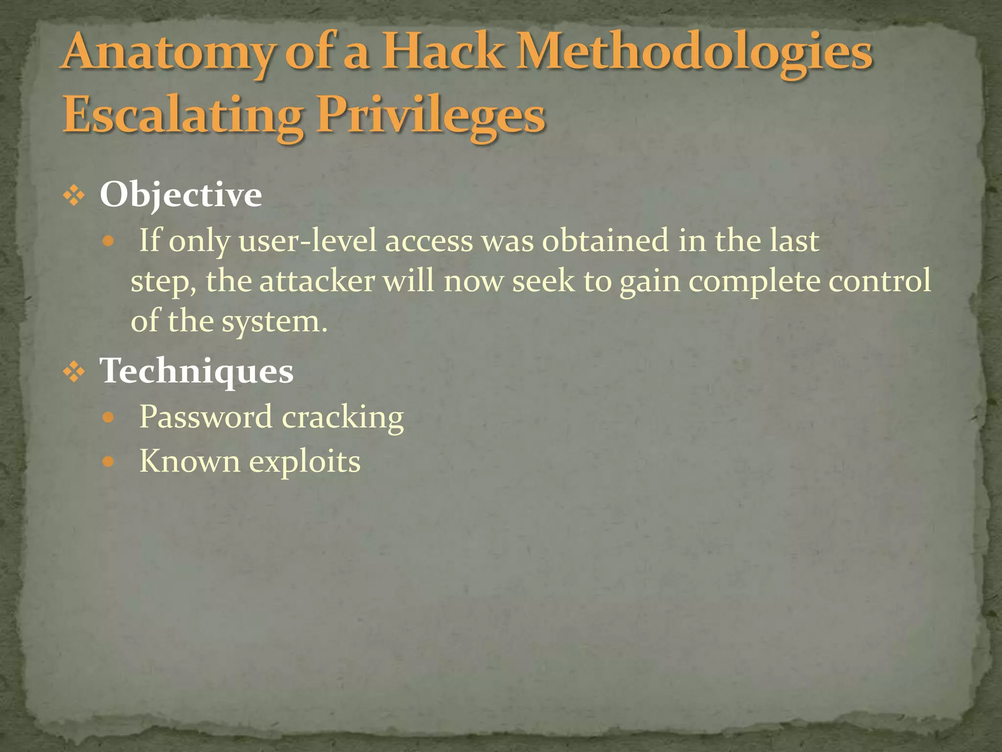 Anatomy Of Hack | PPTX