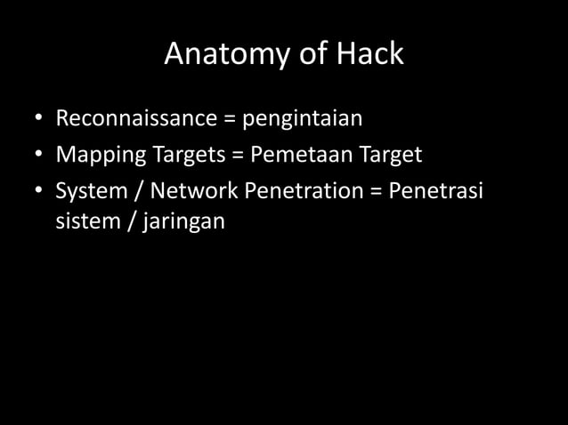 Anatomy of hack | PDF