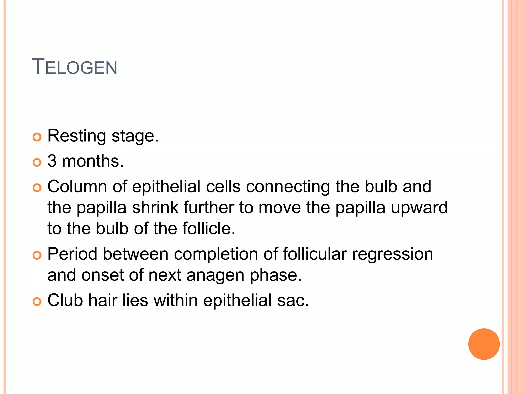 Anatomy of hair and hair cycle | PPTX