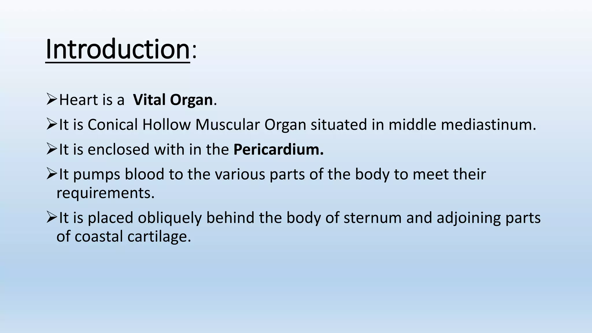 Anatomy of heart presentation | PPTX