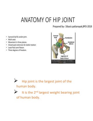 Anatomy of hip joint (1) | DOCX