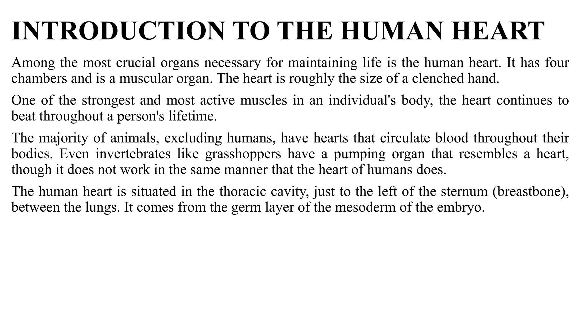 Anatomy of Human Heart | PPTX