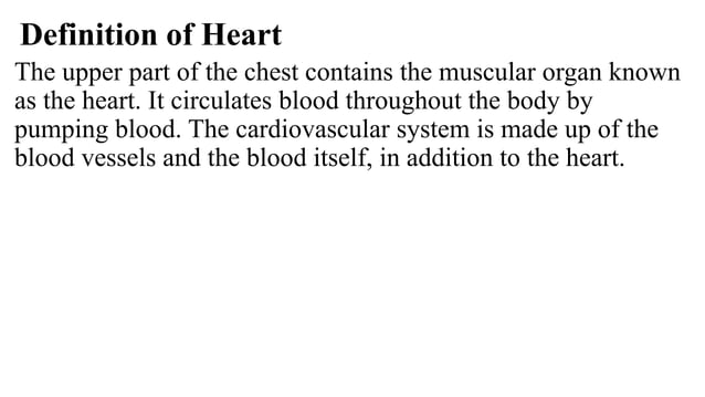 Anatomy of Human Heart | PPT