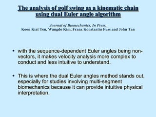 Anatomy of human motion | PDF