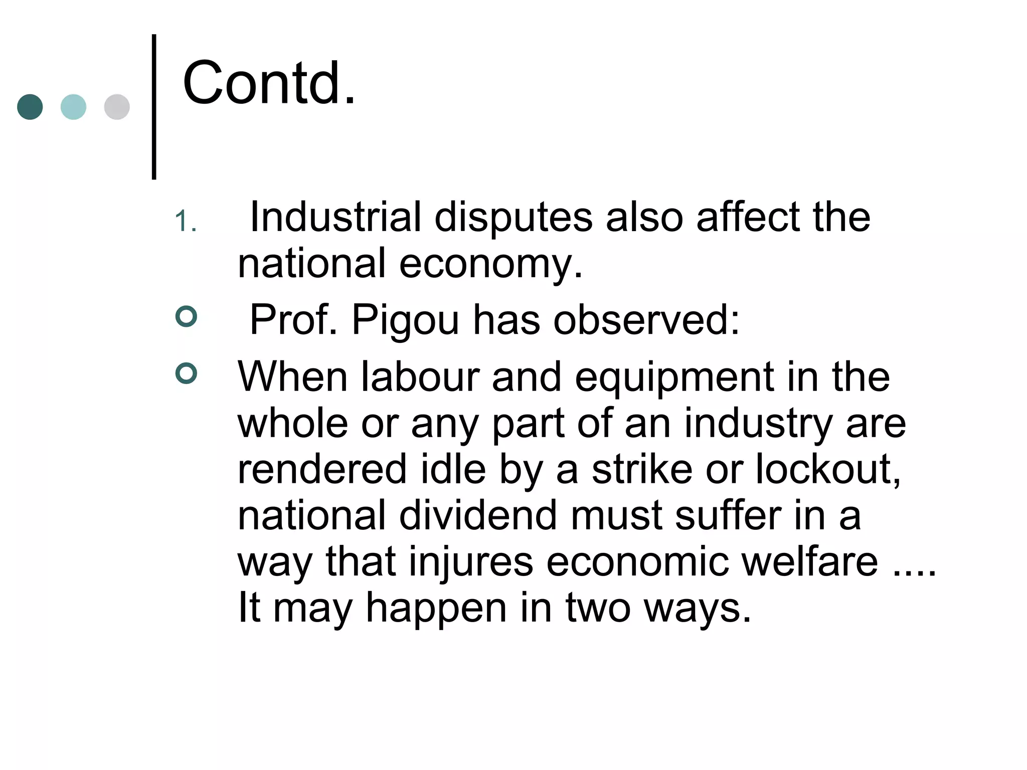 Anatomy Of Industrial Conflicts | PPT