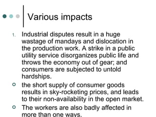 Anatomy Of Industrial Conflicts | PPT