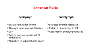 anatomy of inner ear-1 ent medicine mbbs | PPT