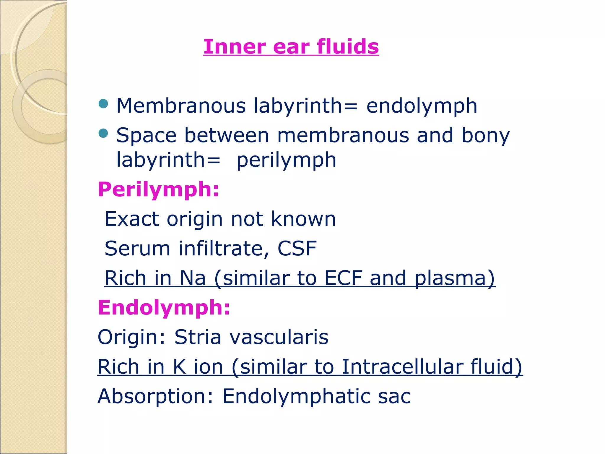 Anatomy of inner ear | PPT