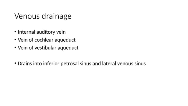 anatomy of inner ear. Development of inner ear, diagram | PPTX