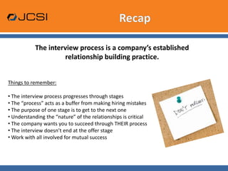 Anatomy of the Interview Process | PPTX