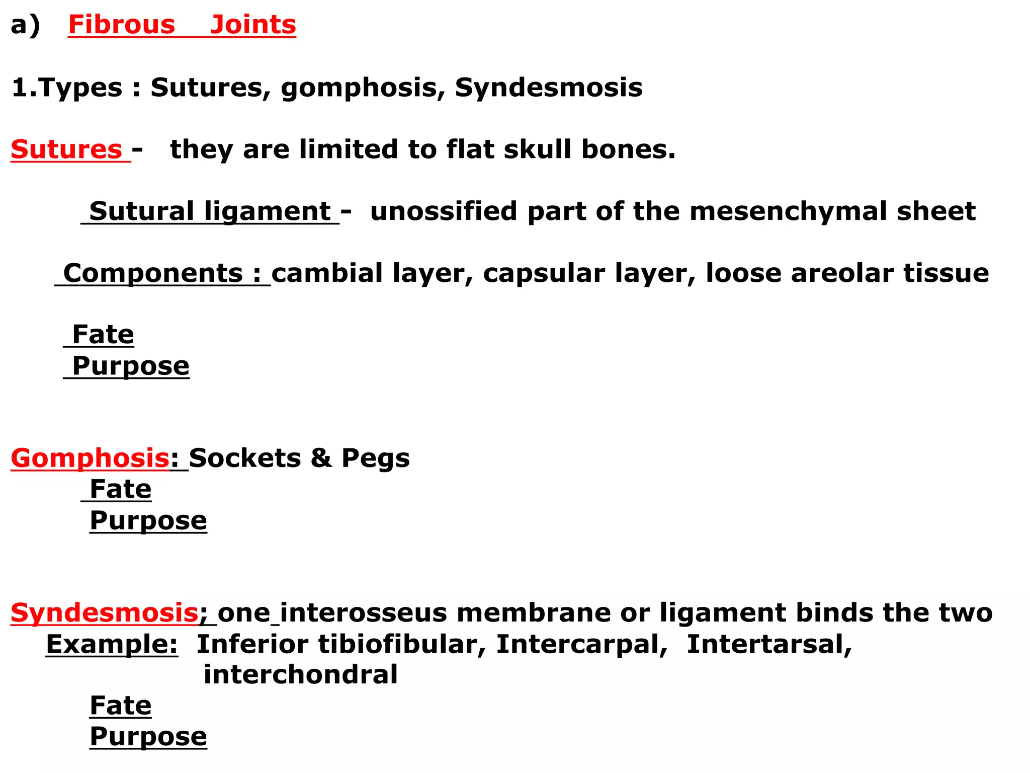 Anatomy of joint | PPTX