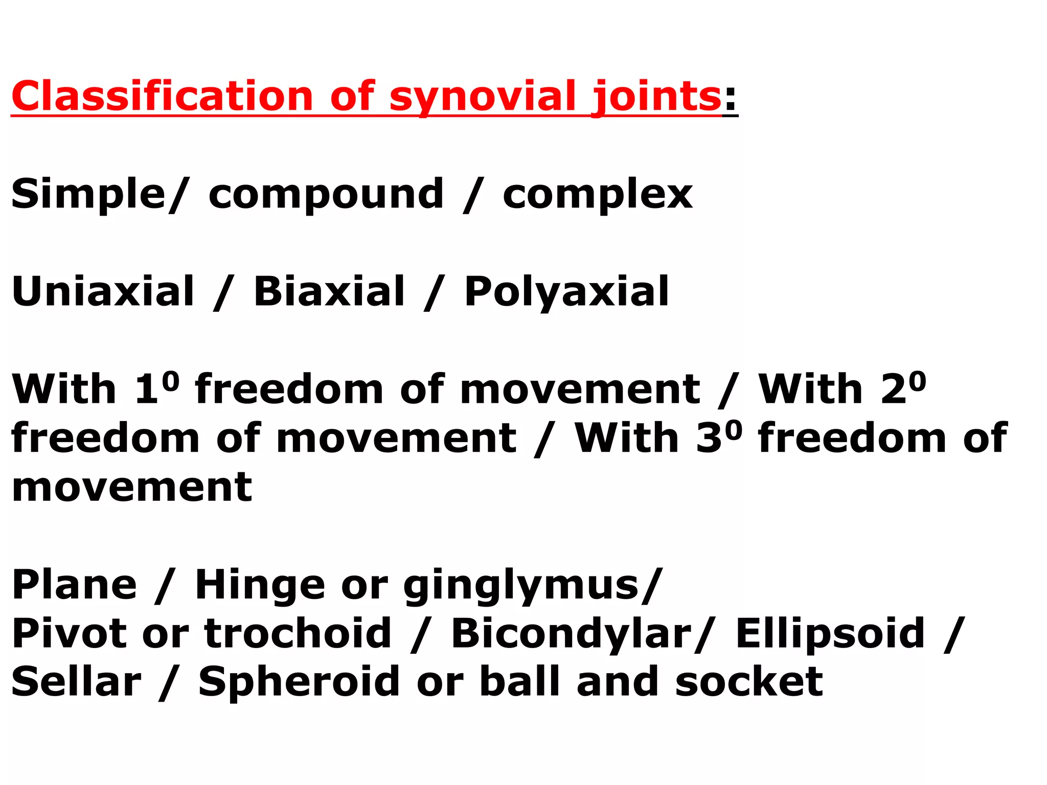 Anatomy of joint | PPTX