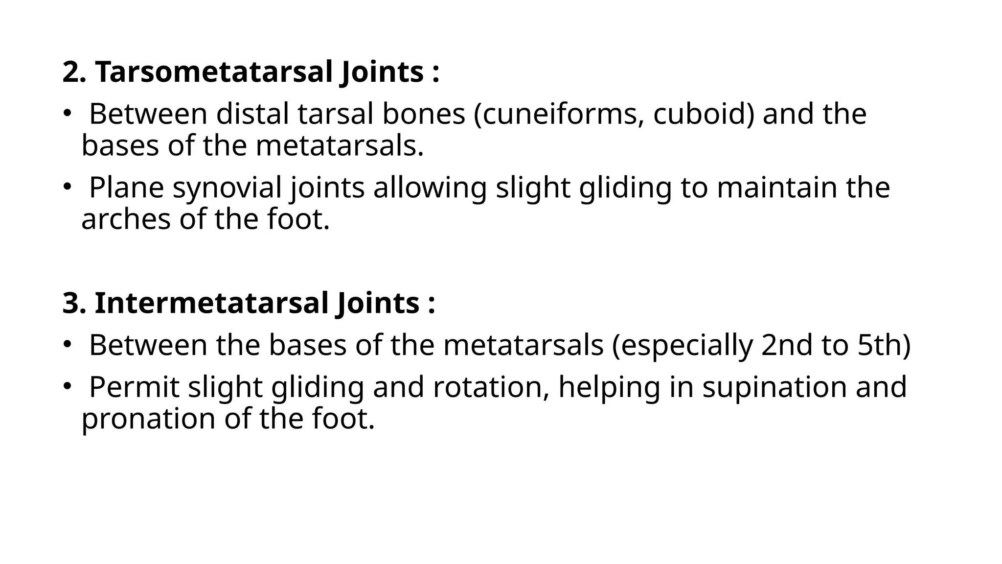 Anatomy of Joints of Foot.pptx its associated bones and ligaments | PPTX