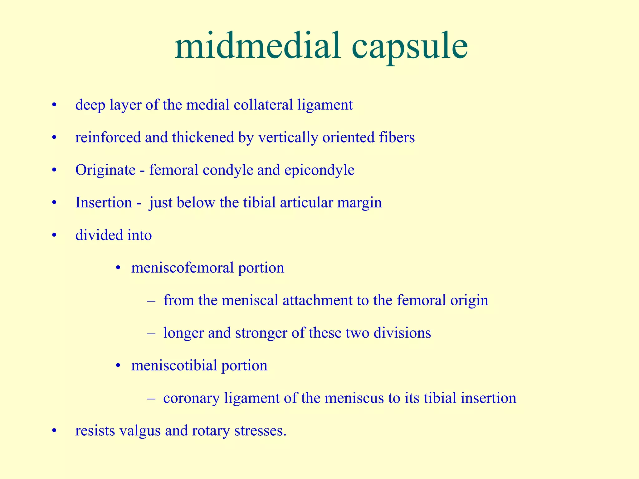 Anatomy of knee | PPTX