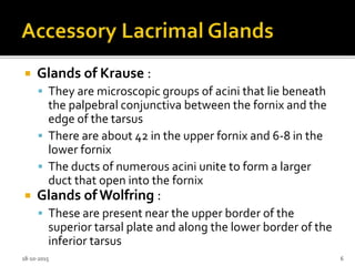 Anatomy of lacrimal apparatus | PPTX