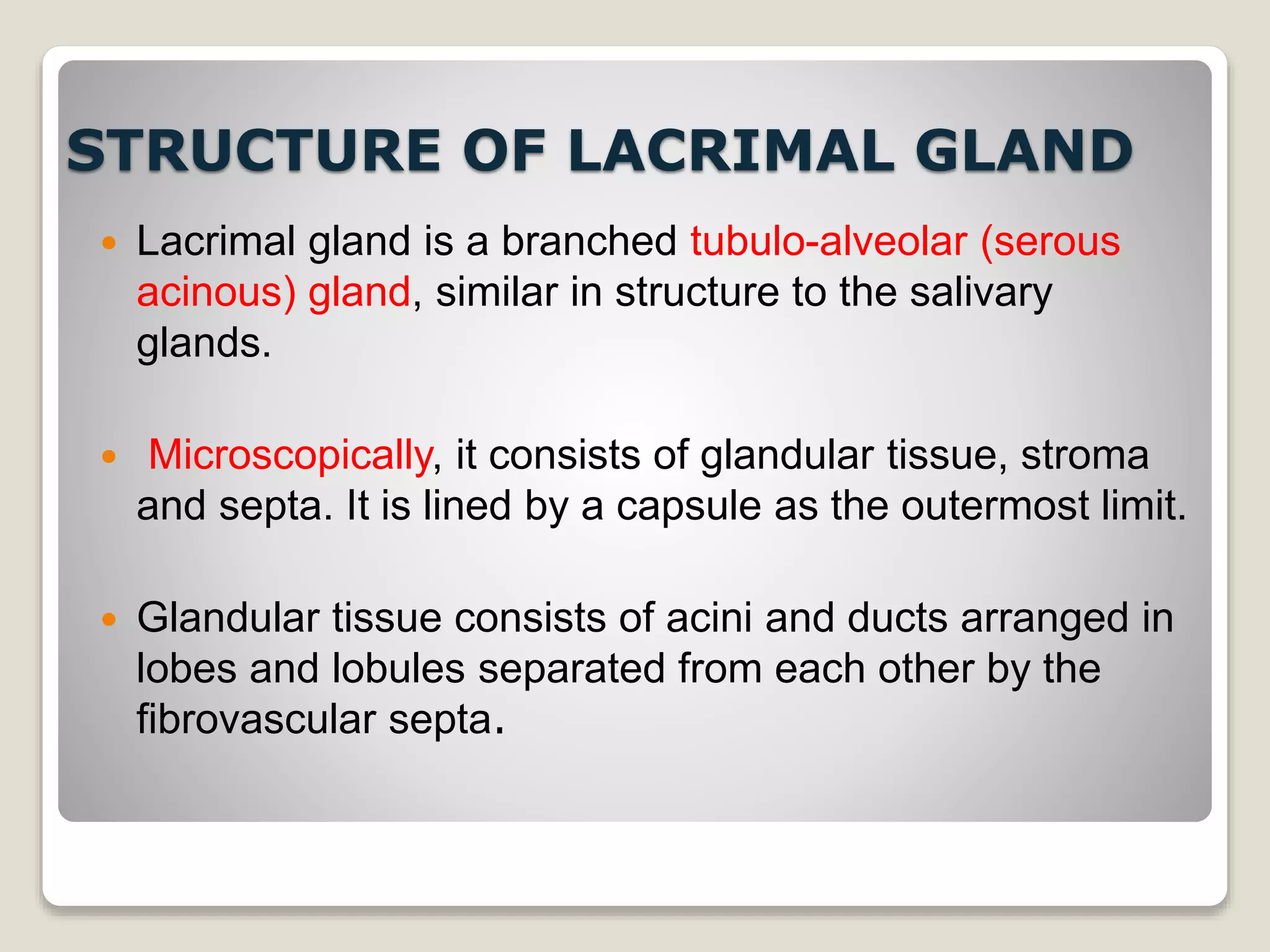 Anatomy of lacrimal apparatus | PPTX