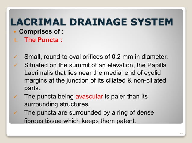 Anatomy of lacrimal apparatus | PPTX