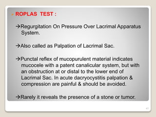 Anatomy of lacrimal apparatus | PPTX