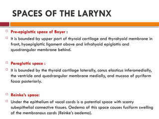 Anatomy of larynx, LARYNGEAL CARTILAGES, | PPTX