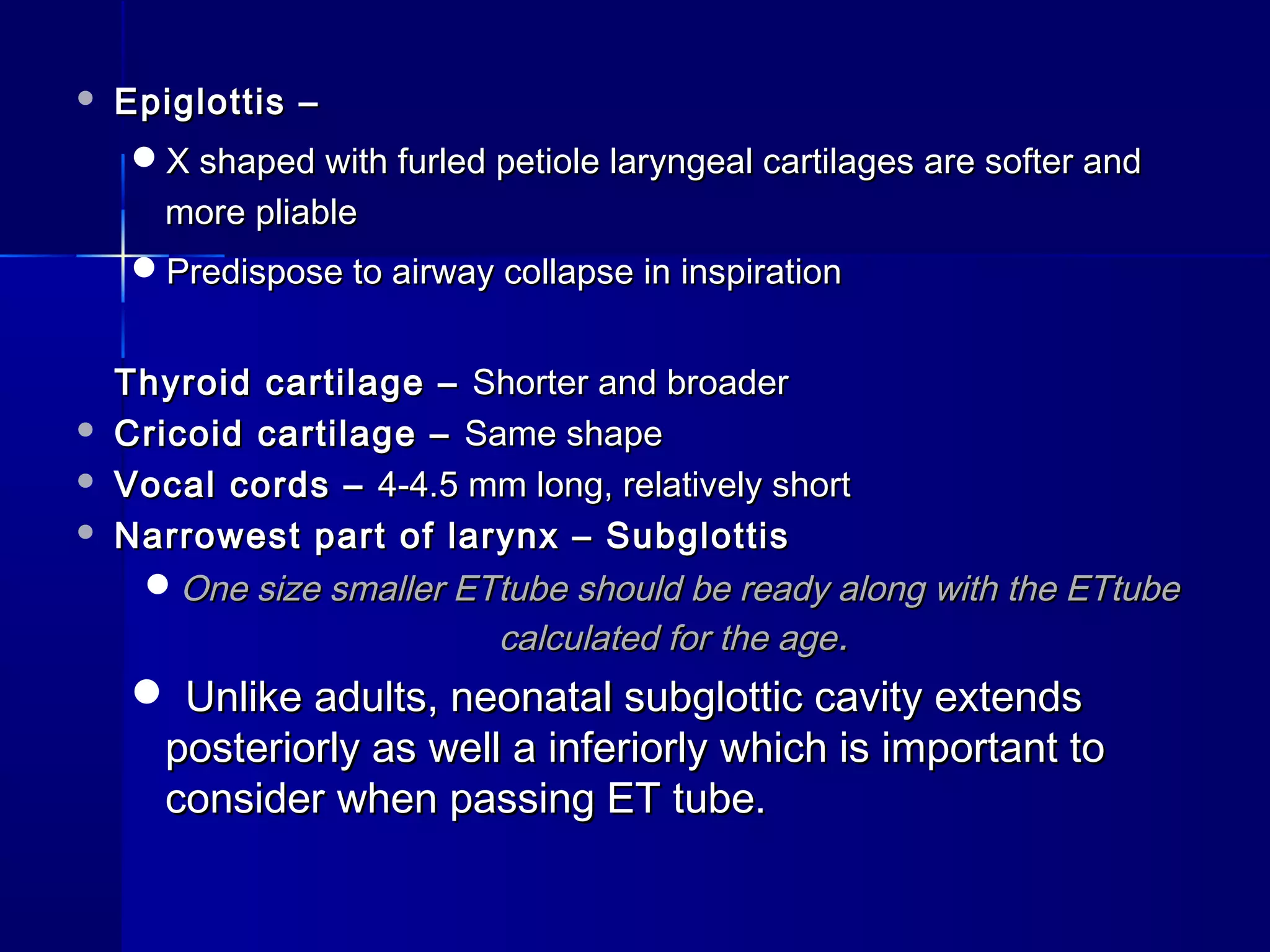 Anatomy of larynx and its anaesthetic importance | PPT