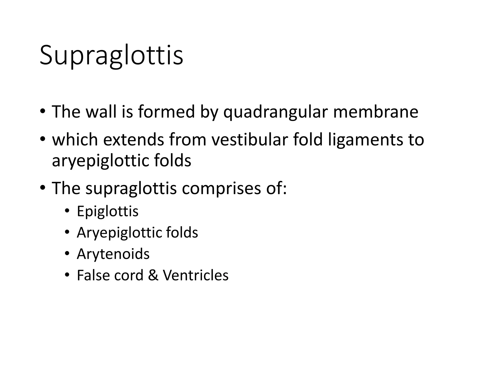 Anatomy of larynx, detailed discussion highlighting clinical and ...