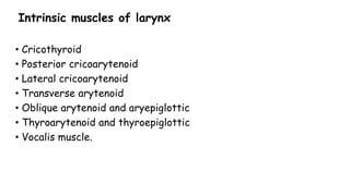 ANATOMY OF LARYNX, VOCAL CORD PALSIES ,.pptx