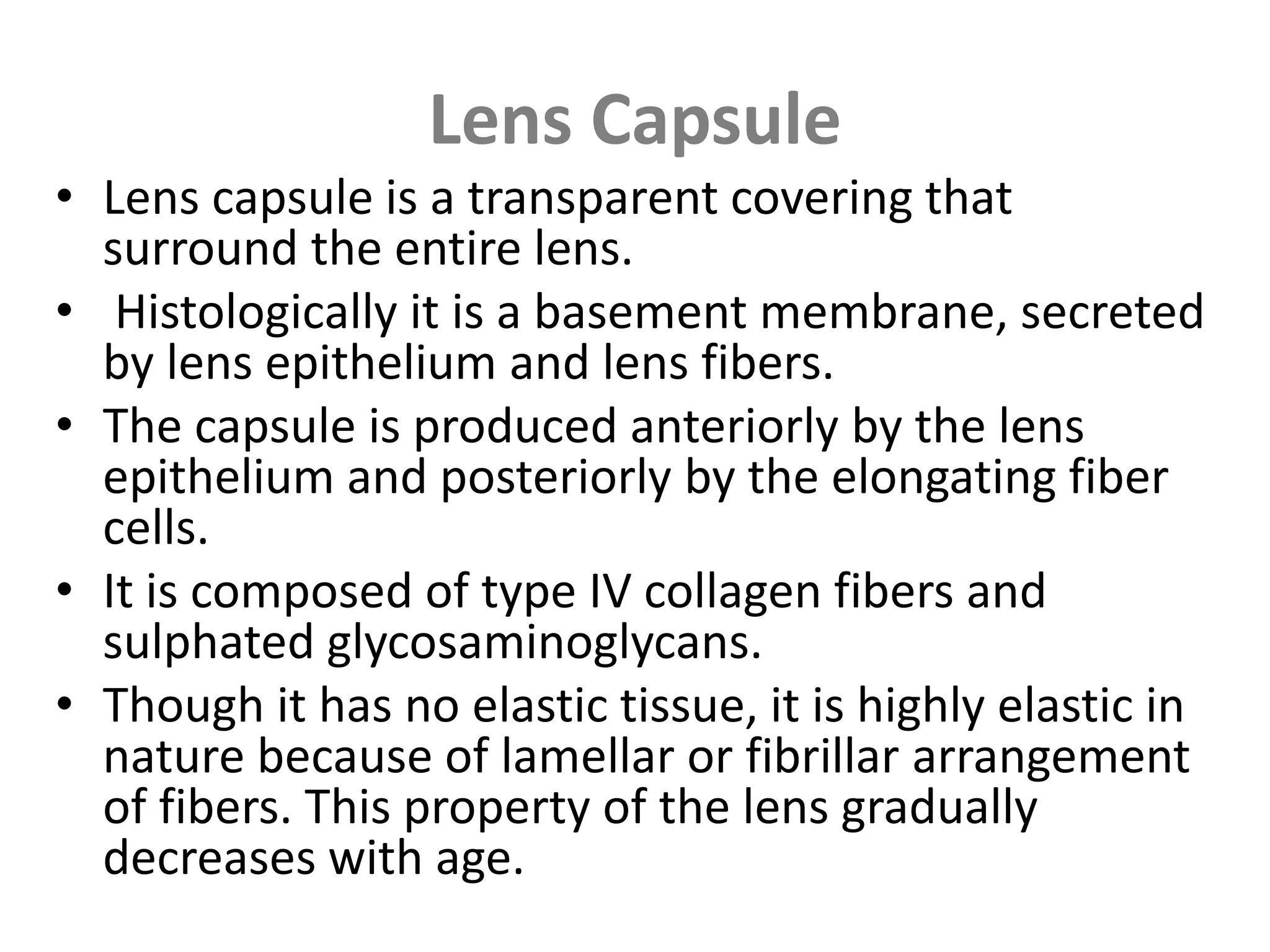 Anatomy of lens | PPTX