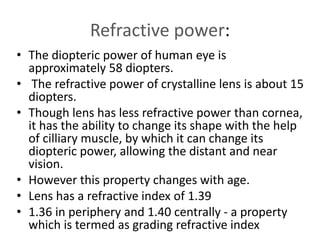 Anatomy of lens | PPTX
