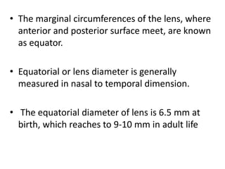 Anatomy of lens | PPTX