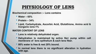 ANATOMY OF LENS AND FACTORS AFFECTING LENS TRANSPARENCY.pptx