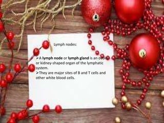 Anatomy of lymph nodes and presence of lymph nodes | PPTX