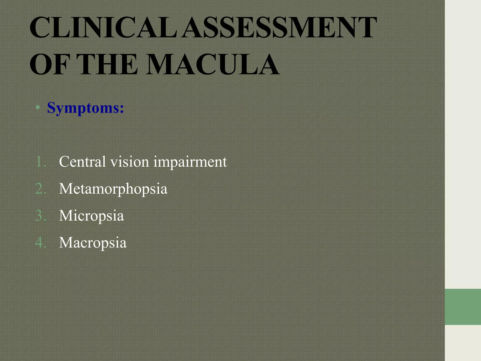 Anatomy of macula | PPTX | Eye and Vision Conditions | Diseases and ...