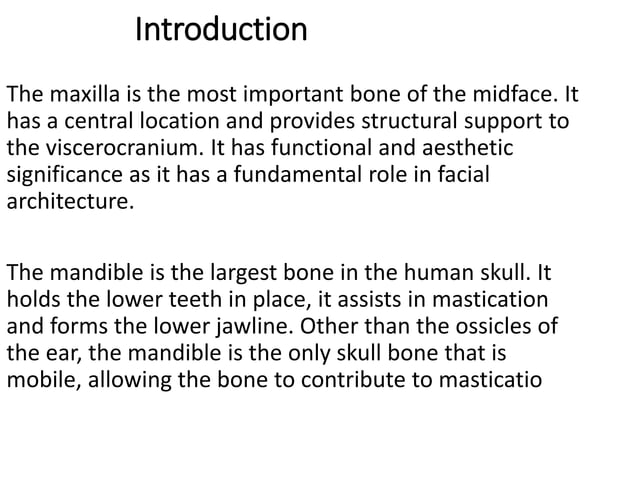 Anatomy of maxilla and mandible | PPT