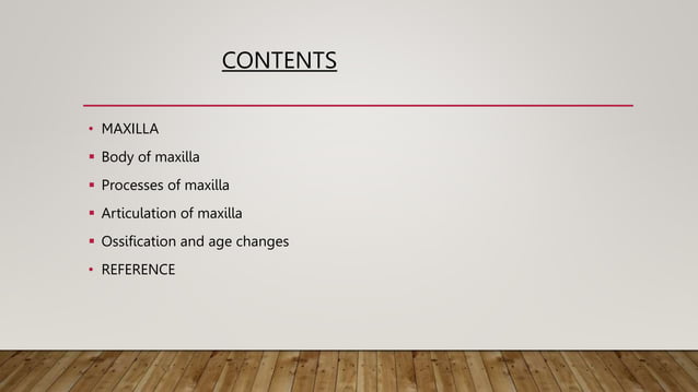 anatomy of maxilla oral and maxillofacial surgery topic OMFS | PPT