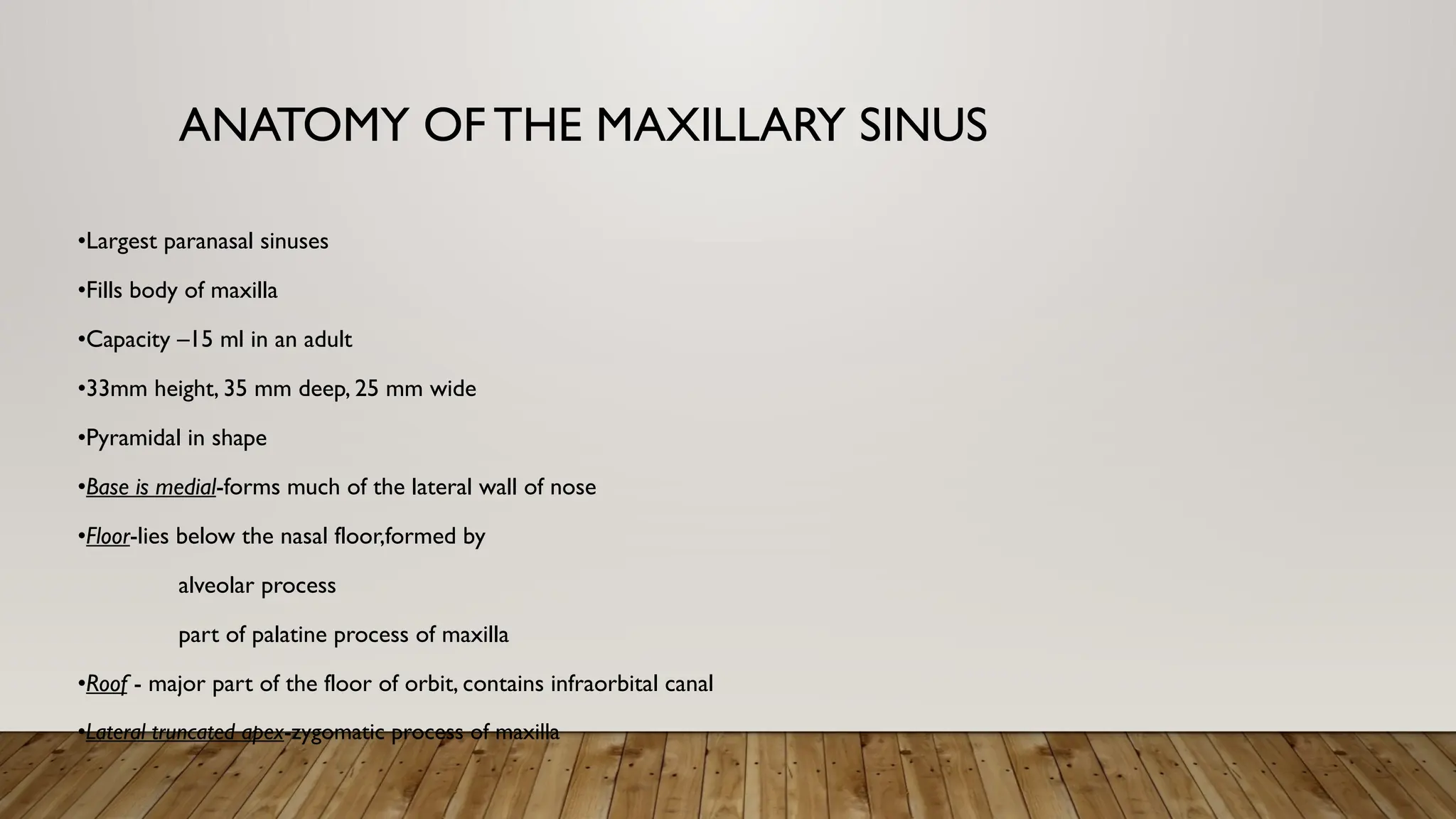 Anatomy of Maxillary, Frontal and Sphenoid sinuses.pptx