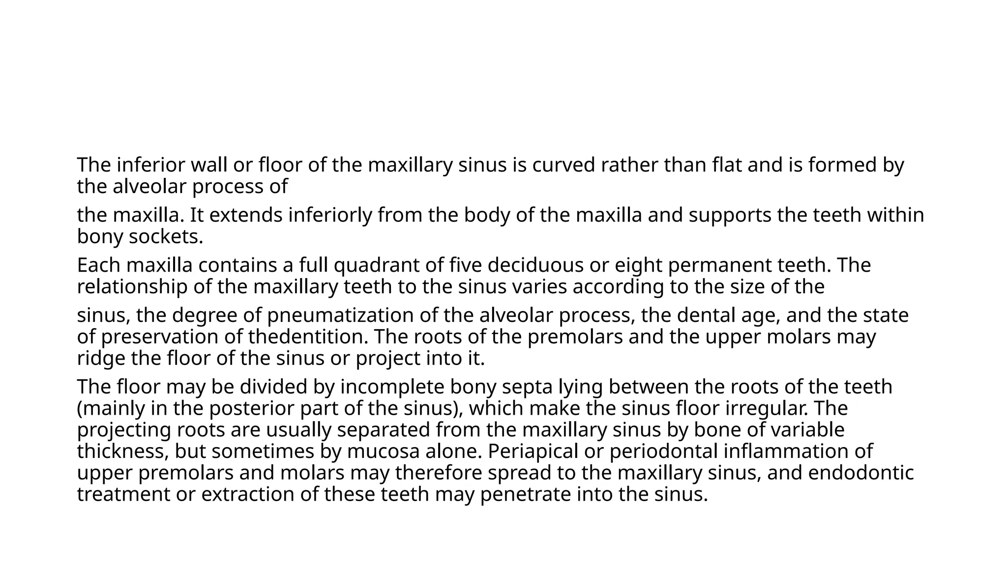 Embryology and Anatomy of Maxillary sinus | PPTX