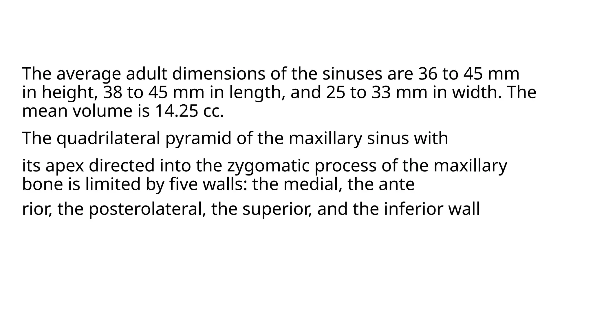 Embryology and Anatomy of Maxillary sinus | PPTX